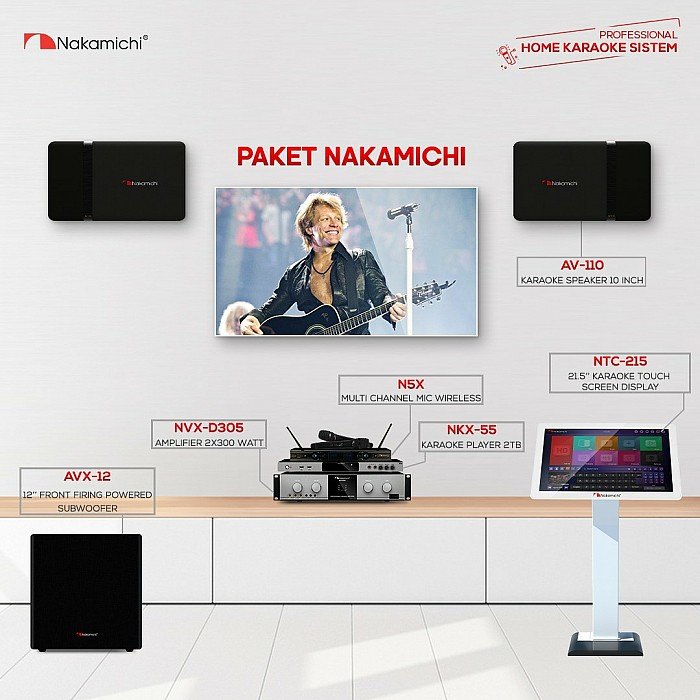 Jual Paket Karaoke Nakamichi - FREE Ongkir